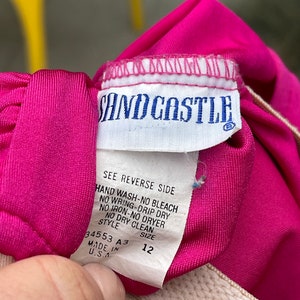 80s Pink One Piece Swimsuit Crest Patch by Sandcastle 12 - Etsy