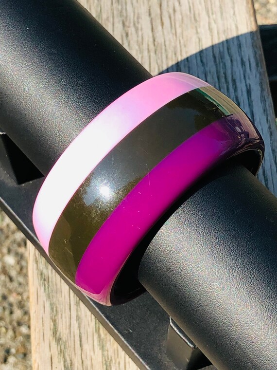 vintage lucite layered wide - Gem