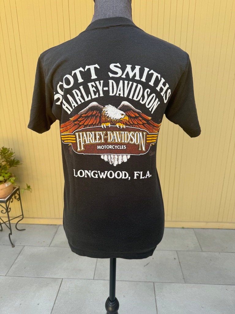 Vintage 80's Harley Davidson Motorcycles T-shirt Paper Thin Vintage 80's Harley Davidson Motorcycles T-shirt Paper Thin