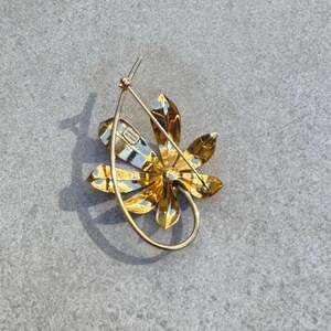Gold Over Sterling Silver Vintage Forstner Flower Brooch - Etsy