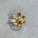 Gold Over Sterling Silver Vintage Forstner Flower Brooch - Etsy