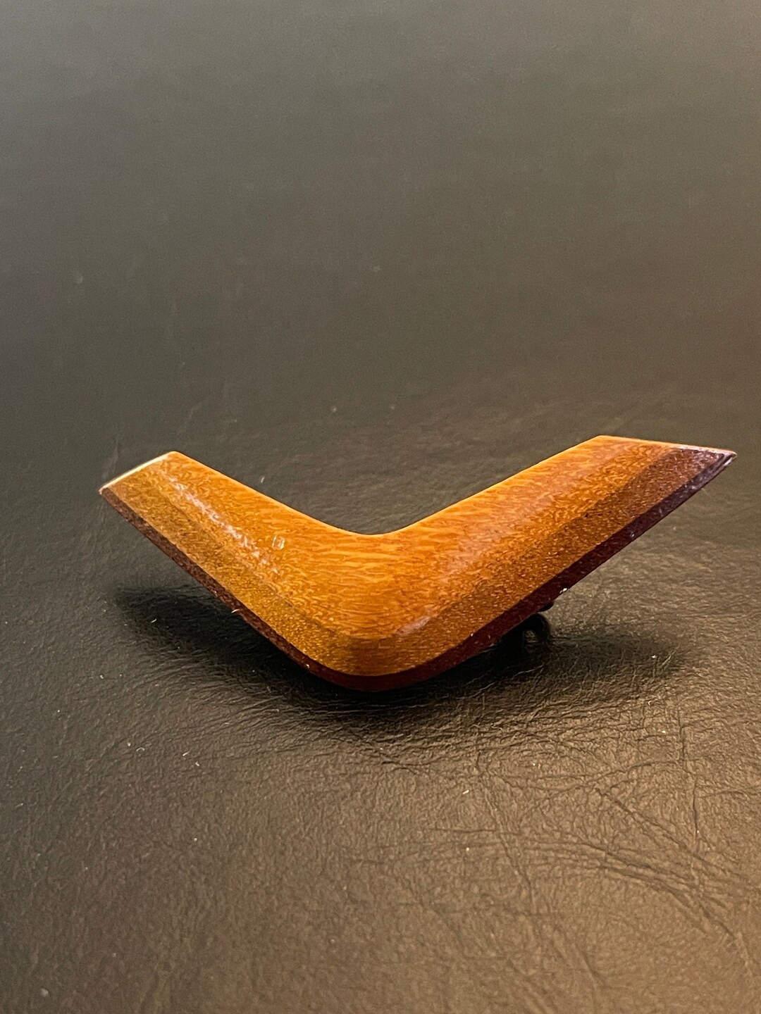 Wood Boomerang Vintage Brooch Mid Century Modern Pin - Etsy