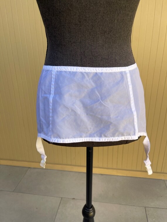 50's Garter Belt White Lace Vintage Shapewear Lingerie - Gem