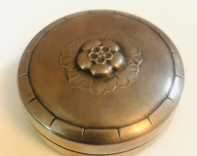 Georg Jensen Sterling Silver Modernist Vintage Pill Box Denmark - Etsy