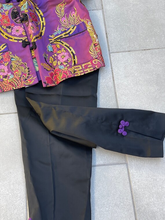 vintage chinese purple top - Gem