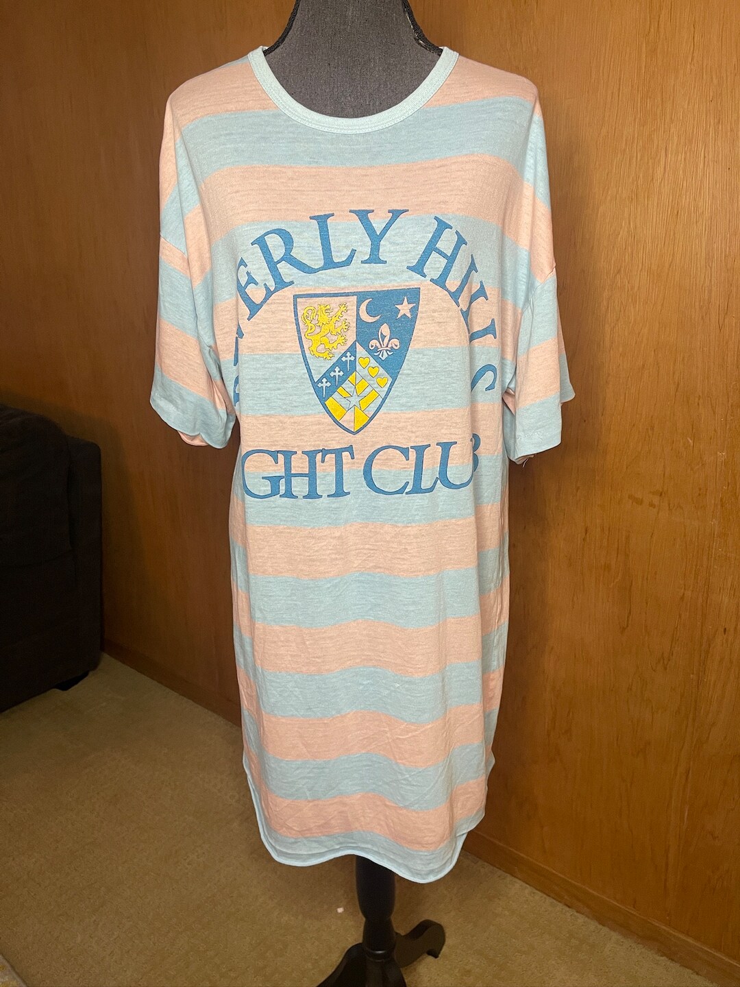 70s 80s Beverly Hills Night Club Vintage Sleep Shirt Pajama Nightgown ...