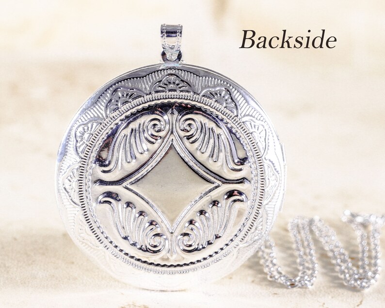 Forget Me Not Locket Silver Widow Gift for Loss of a Loved - Etsy