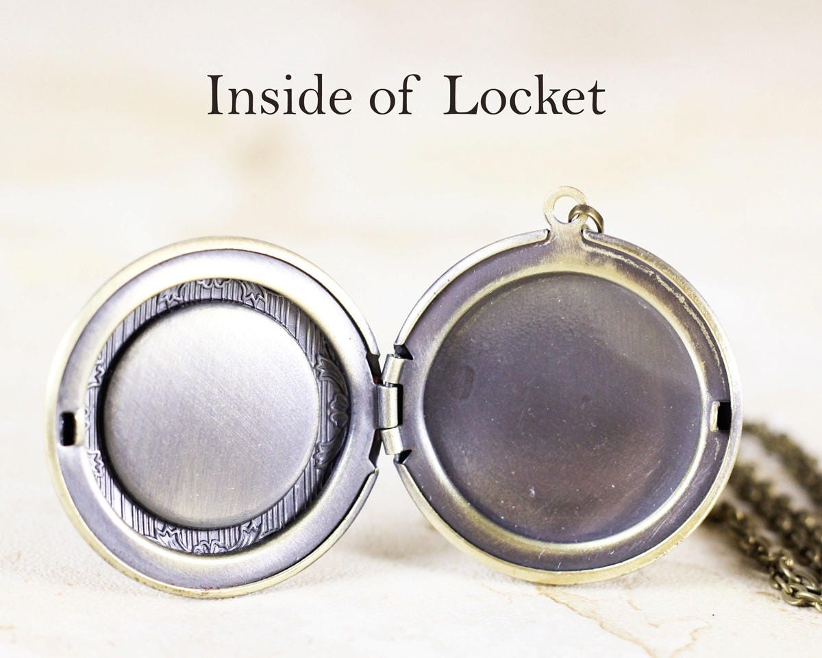 Forget Me Not Locket Pendant, Victorian Flower Jewelry, Nature Wedding ...