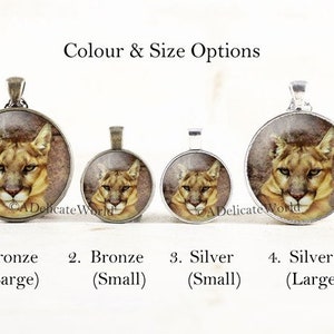 Cougar Necklace, Mountain Lion Jewelry, Puma Pendant, Wildlife ...