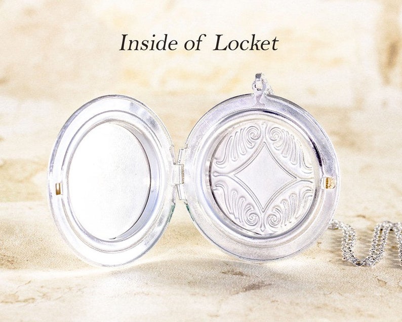 Forget Me Not Locket Silver Widow Gift for Loss of a Loved - Etsy