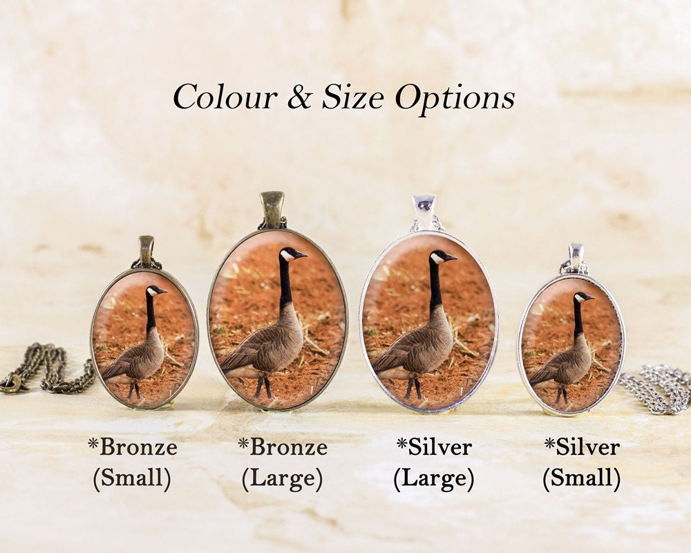 Canadian Goose Necklace, Nature Necklace, Goose Pendant, Canadian Bird ...