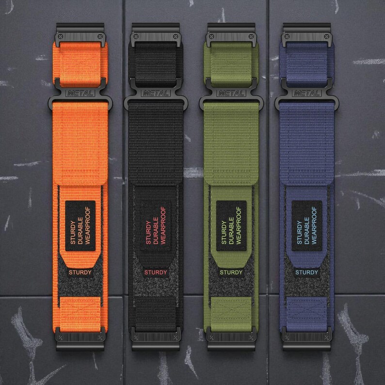 Handmade 22mm 26mm Nylon Watch Strap for Garmin – Two-section Mountain ...
