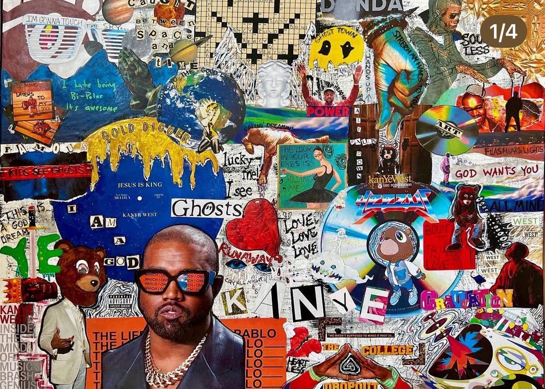 Custom Vintage Magazine Collage: Personalized Mixed Media Art - Etsy