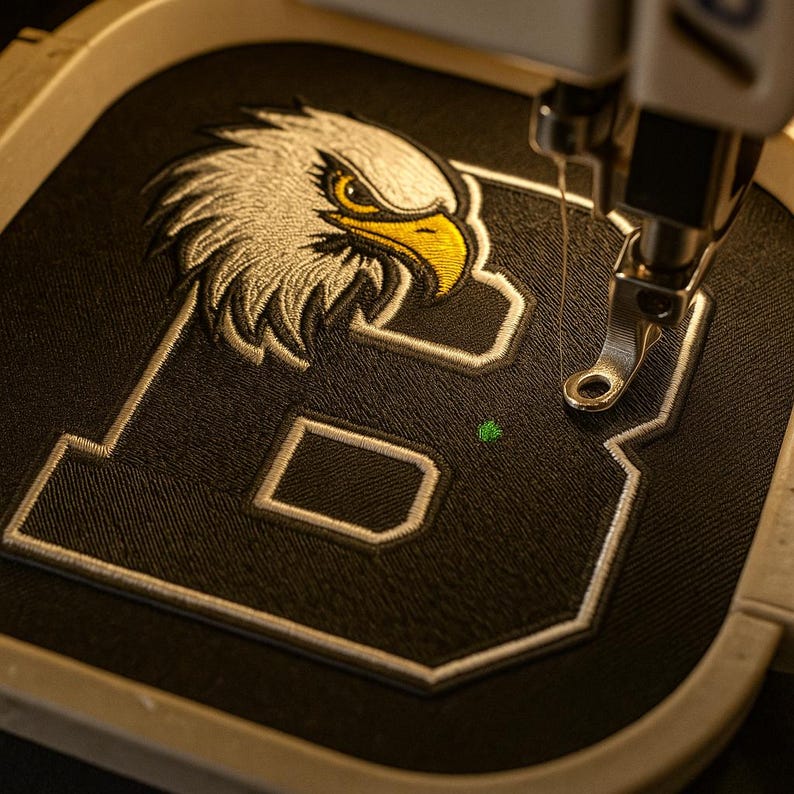 Eagle Head Embroidery Design Digital File, Instant Download | B Letter ...