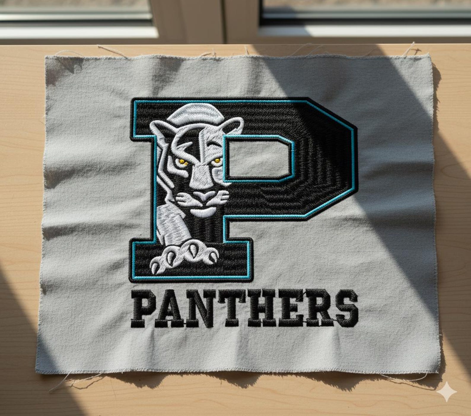 P Panther Letter Embroidery Design – Fierce Panther Head Machine ...