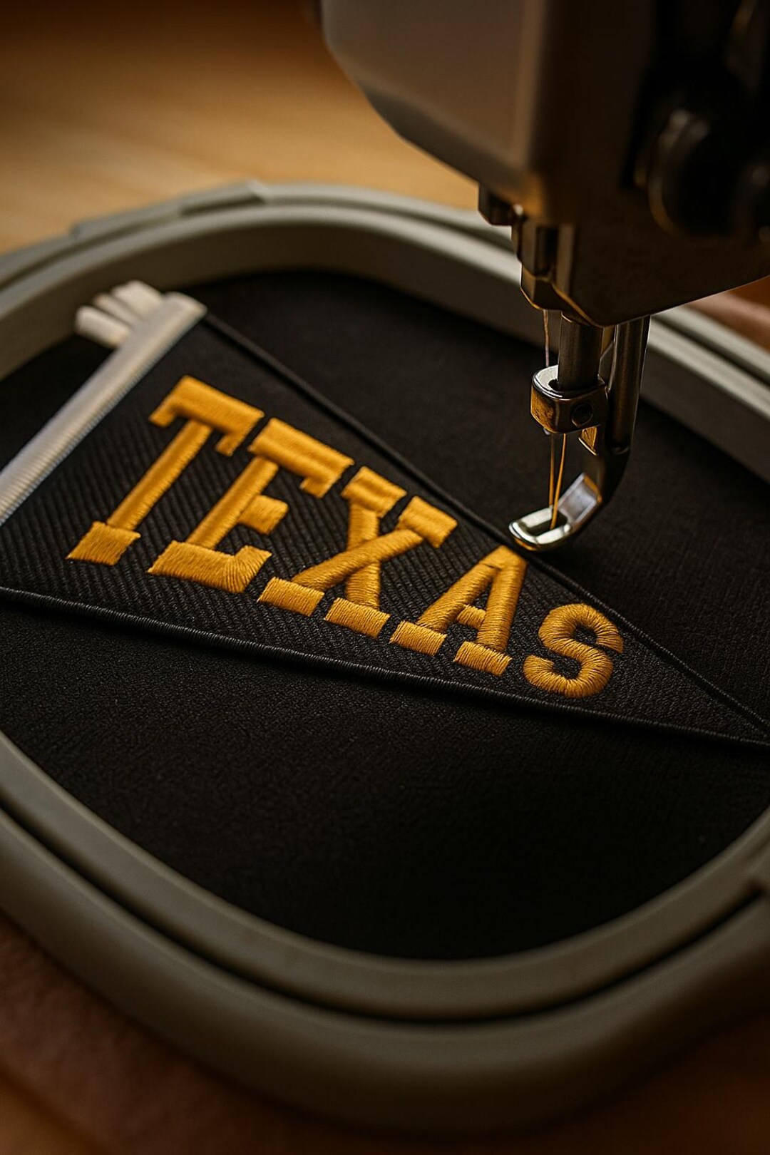 Texas Pennant Embroidery Design - Lone Star Flag Digital File - Felt ...
