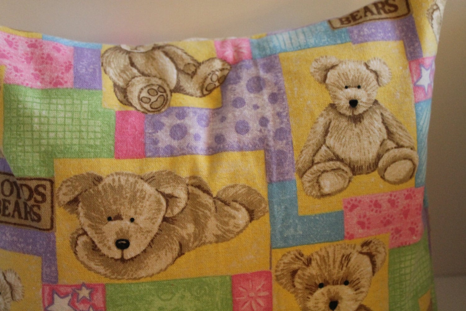 12x12 Boyds Baby Bears Flannel Pillow - Etsy