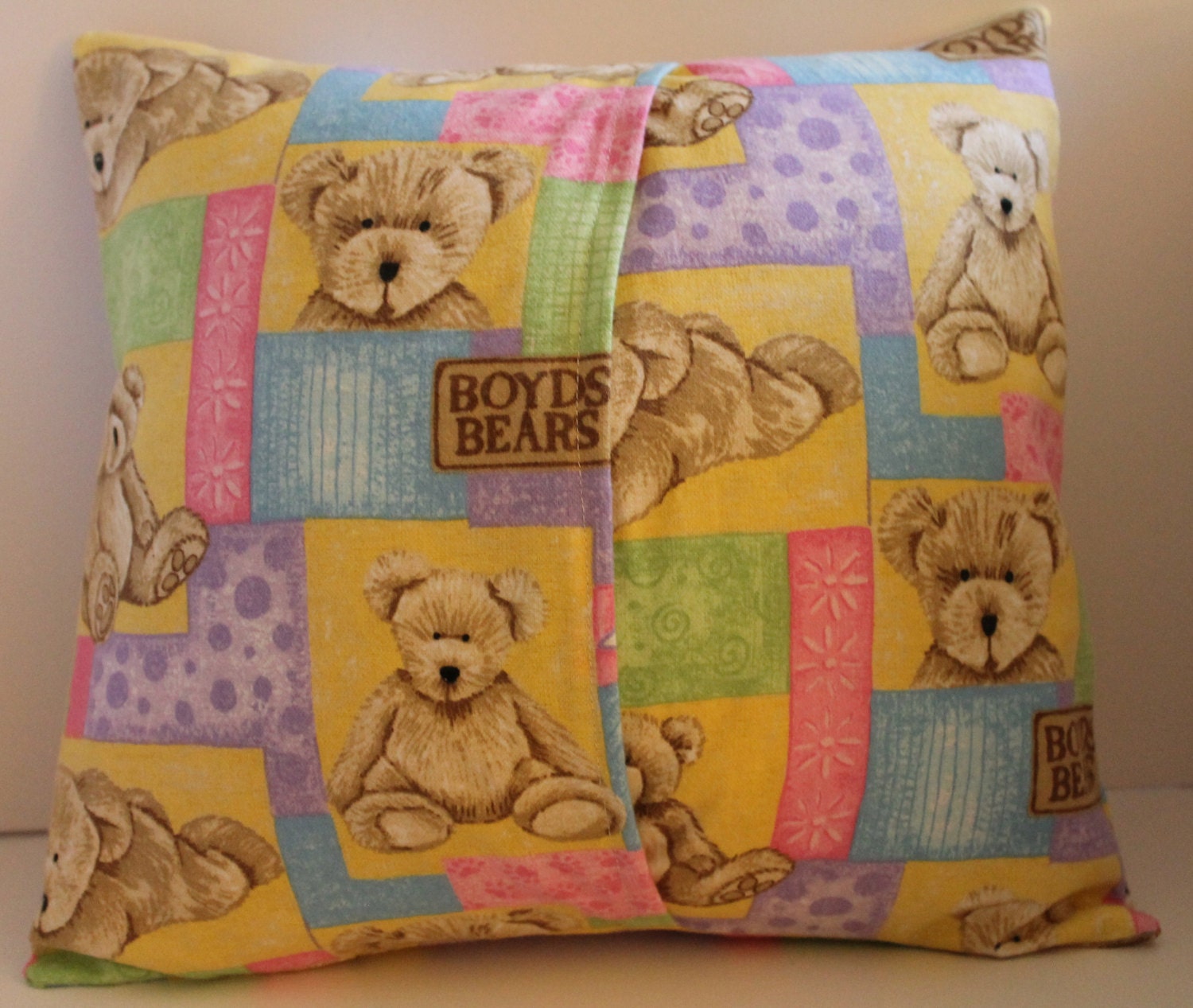 12x12 Boyds Baby Bears Flannel Pillow - Etsy