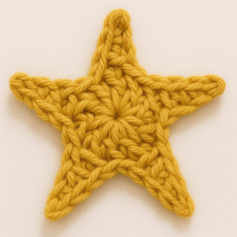 Crochet Star Pattern PDF – Easy Beginner Tutorial, Christmas Ornament ...
