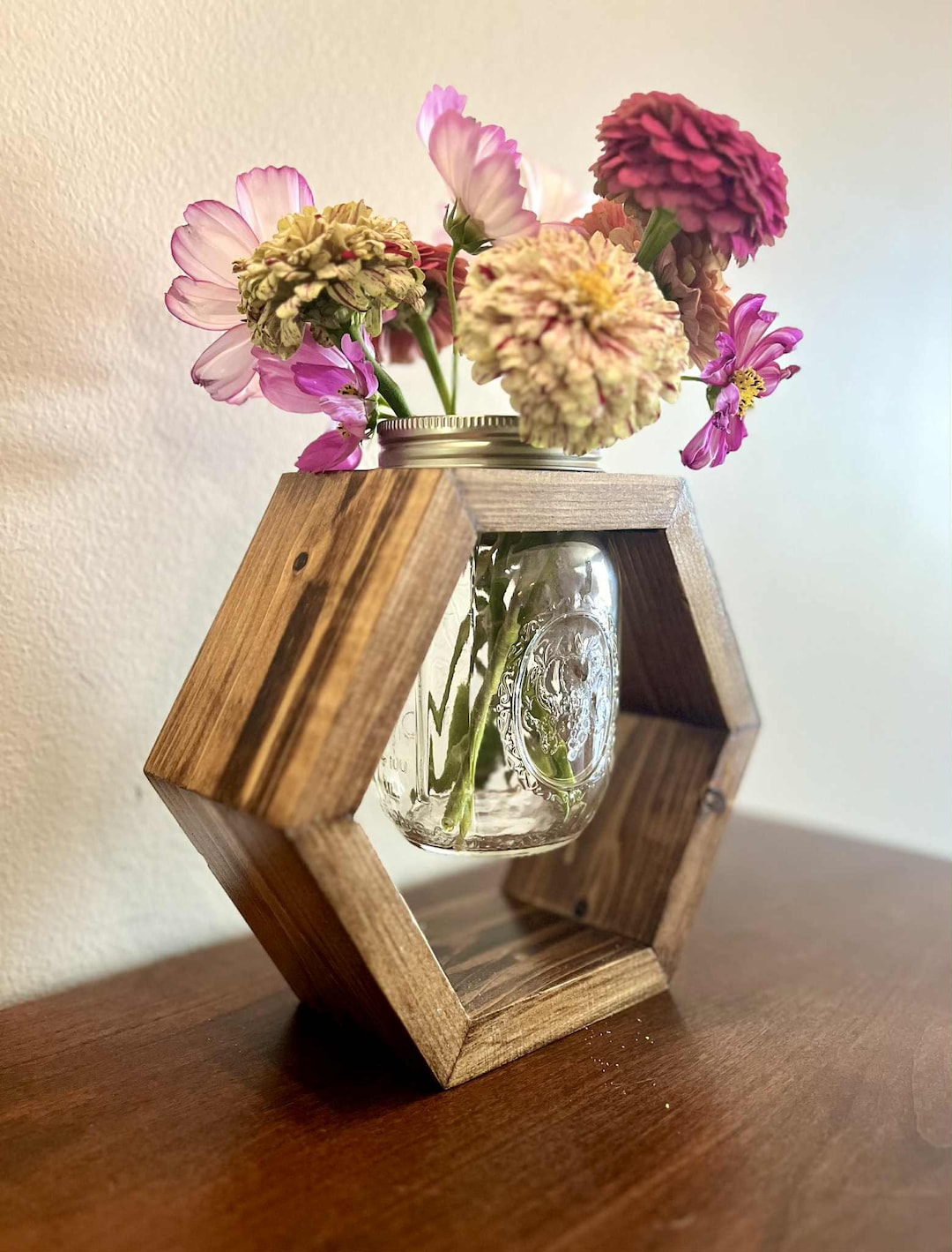 Handcrafted Hexagon Vase/centerpiece. Wedding Centerpiece. Décor - Etsy
