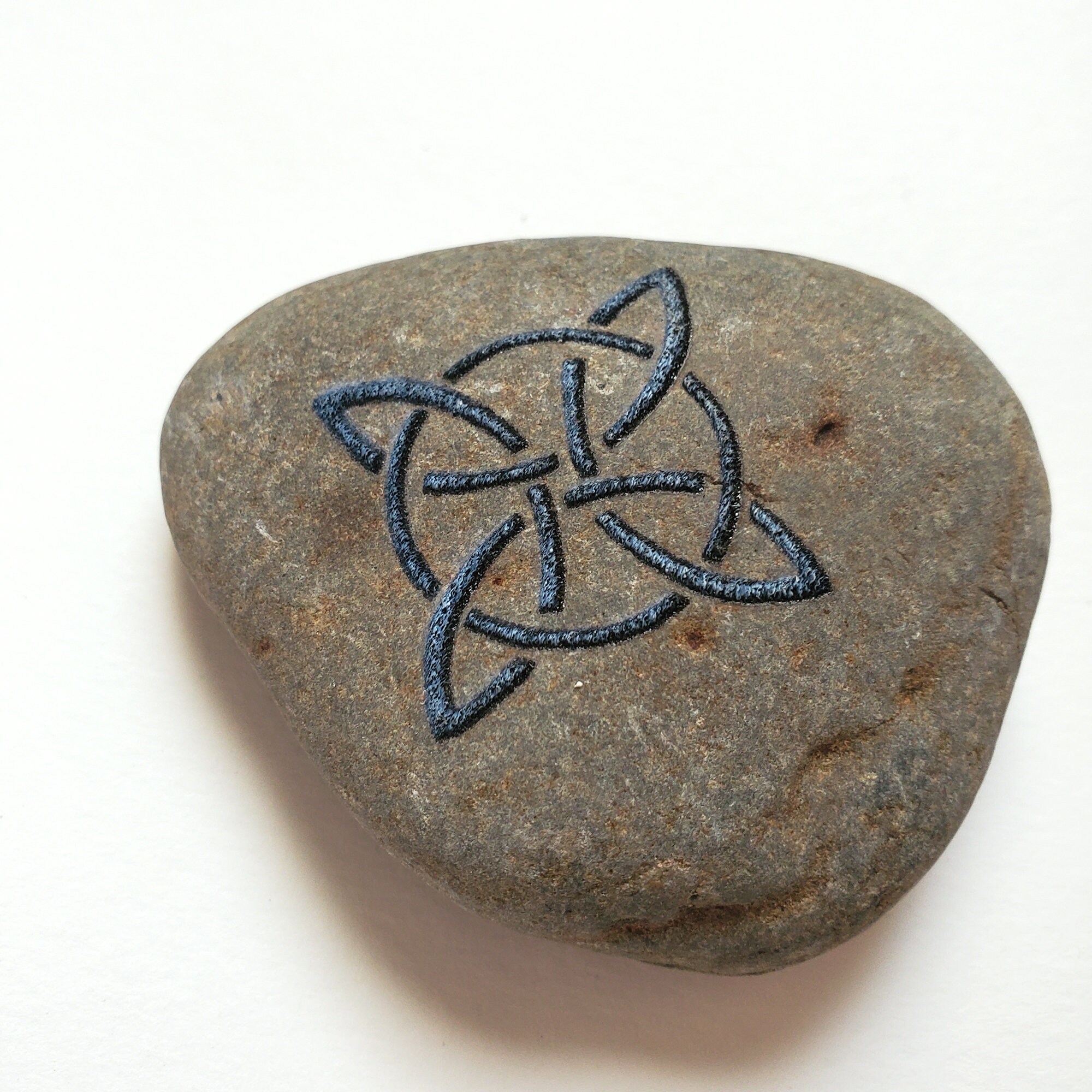 Witch's Knot Engraved Worry Stone, Free Personalized Engraving, Wicca ...