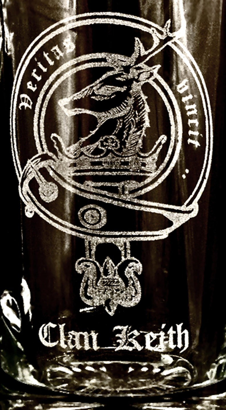 Clan Keith Scottish Crest Stein: Free Shipping & Personalized - Etsy