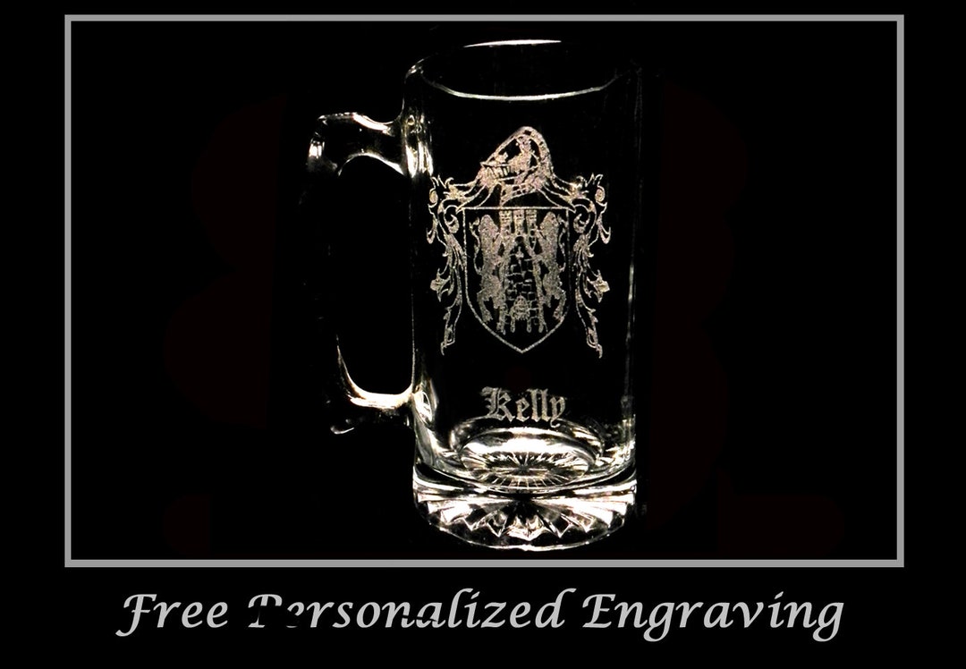Kelly Irish Family Coat of Arms 27oz Beer Stein: Free Shipping ...