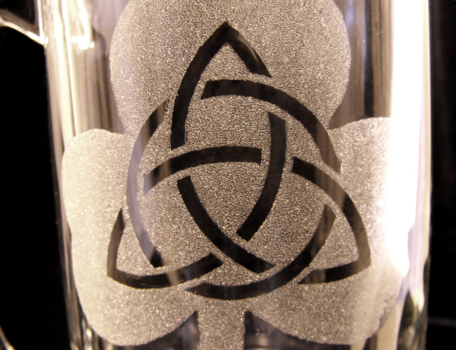 Trinity Clover Stein Free Personalized Engraving Shamrock - Etsy