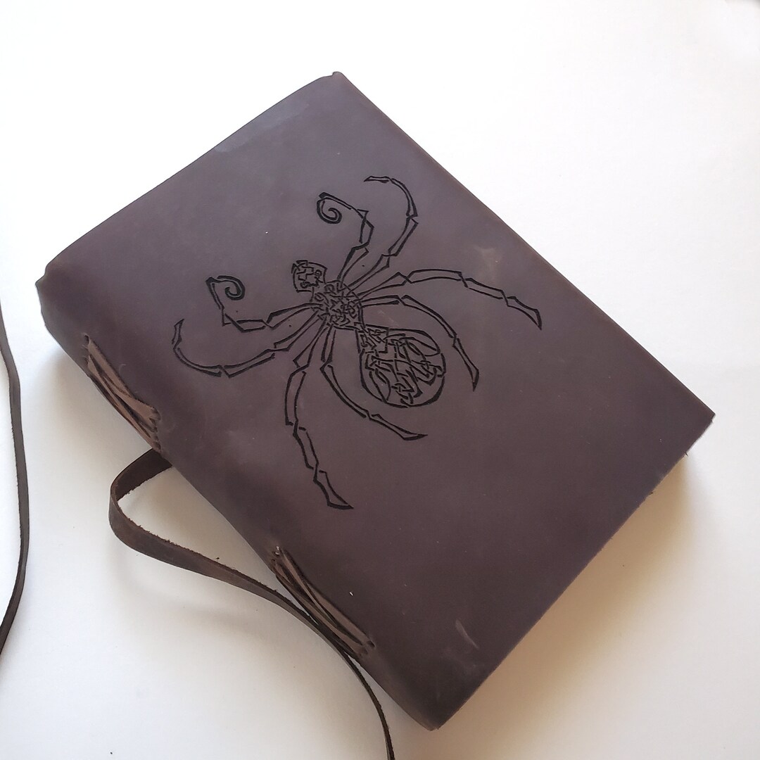 Celtic Spider Leather Journal, Free Personalization 5" X 7" Arianrhod ...