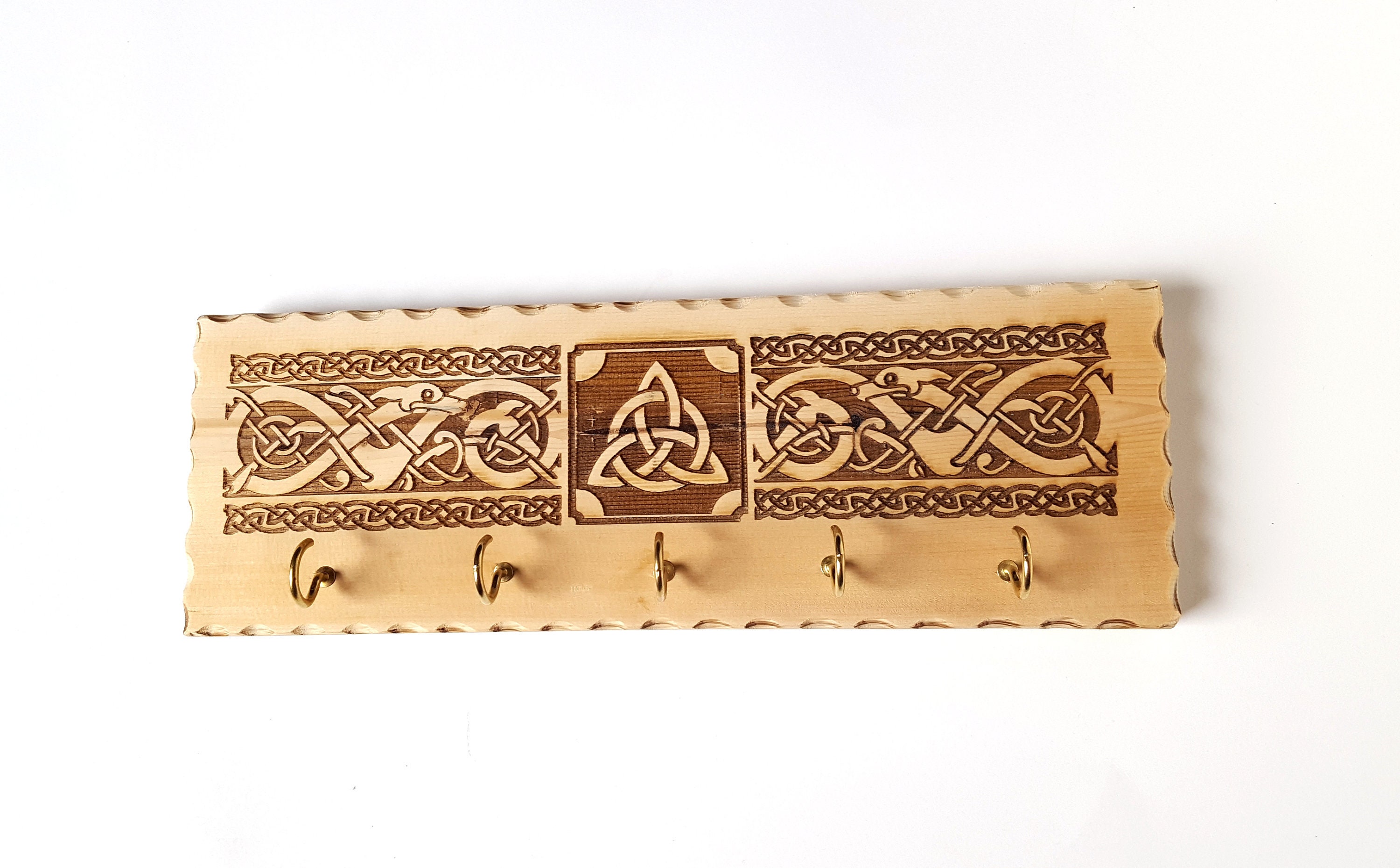Decorative Celtic Key Hanger Celtic Knot Wooden Wall Mounted - Etsy Ireland