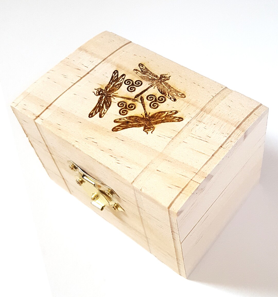 Small Wooden Dragonfly Box, Latched Gift Box - Etsy