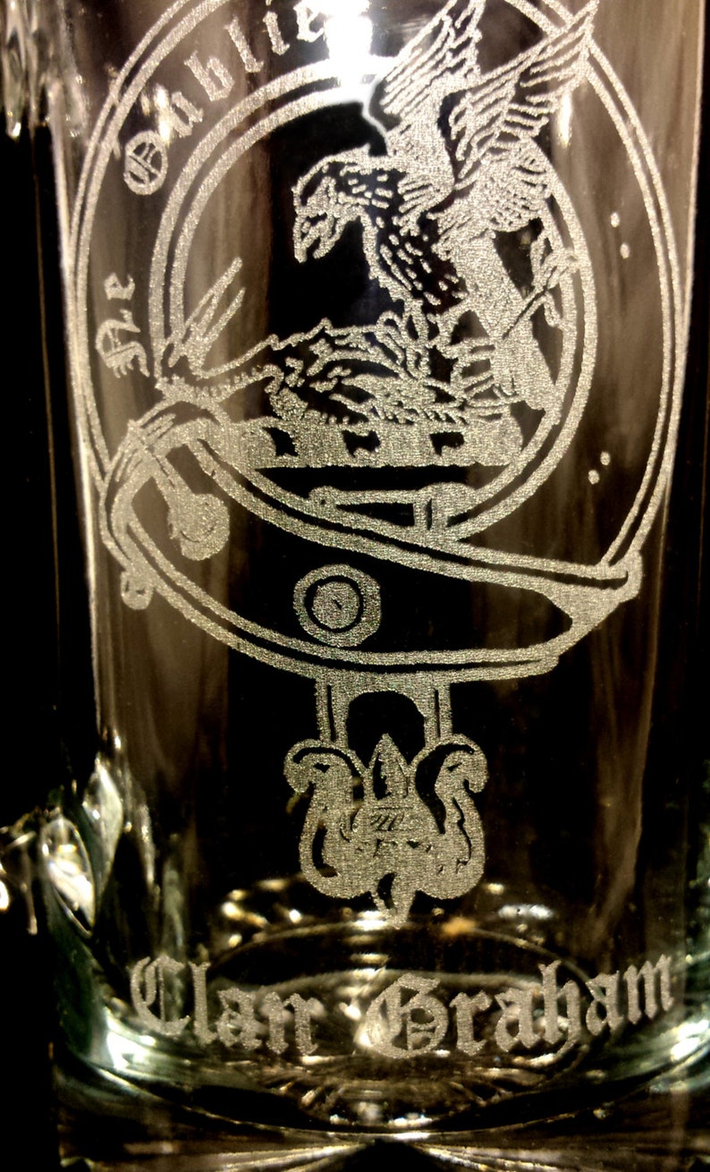 Clan Graham Scottish Crest Stein Set of 4: Free Shipping & - Etsy
