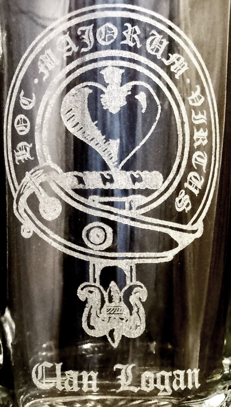 Clan Logan Scottish Crest Stein: Free Shipping & Personalized - Etsy