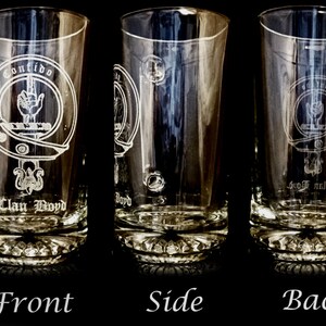 Clan Boyd Scottish Crest Stein Set of 4: Free Shipping & Personalized ...