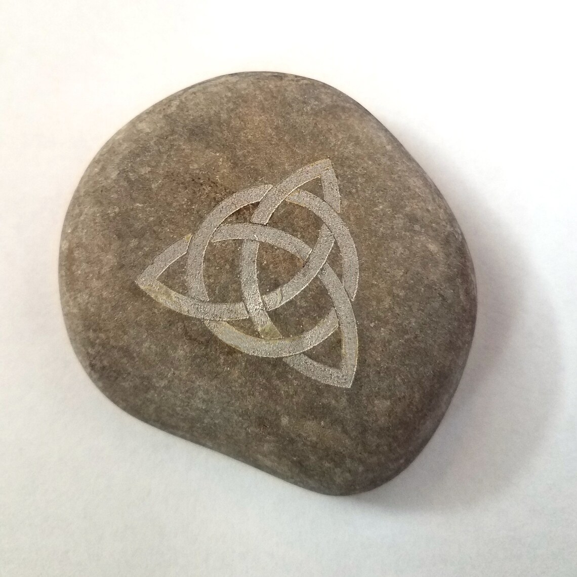 Trinity Knot Engraved Worry Stone Free Personalized - Etsy
