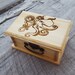 Octopus Latched Wooden Box, Free Custom Engraving, Nautical Theme ...