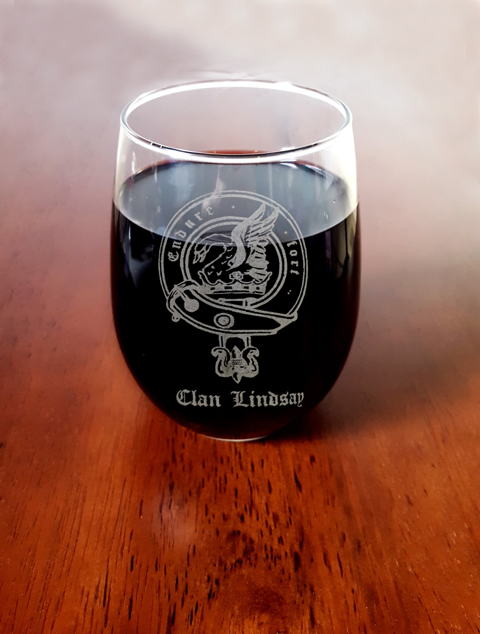 Custom Scottish Clan Crest Clear Wine Glass 18 Oz Engraved - Etsy Australia