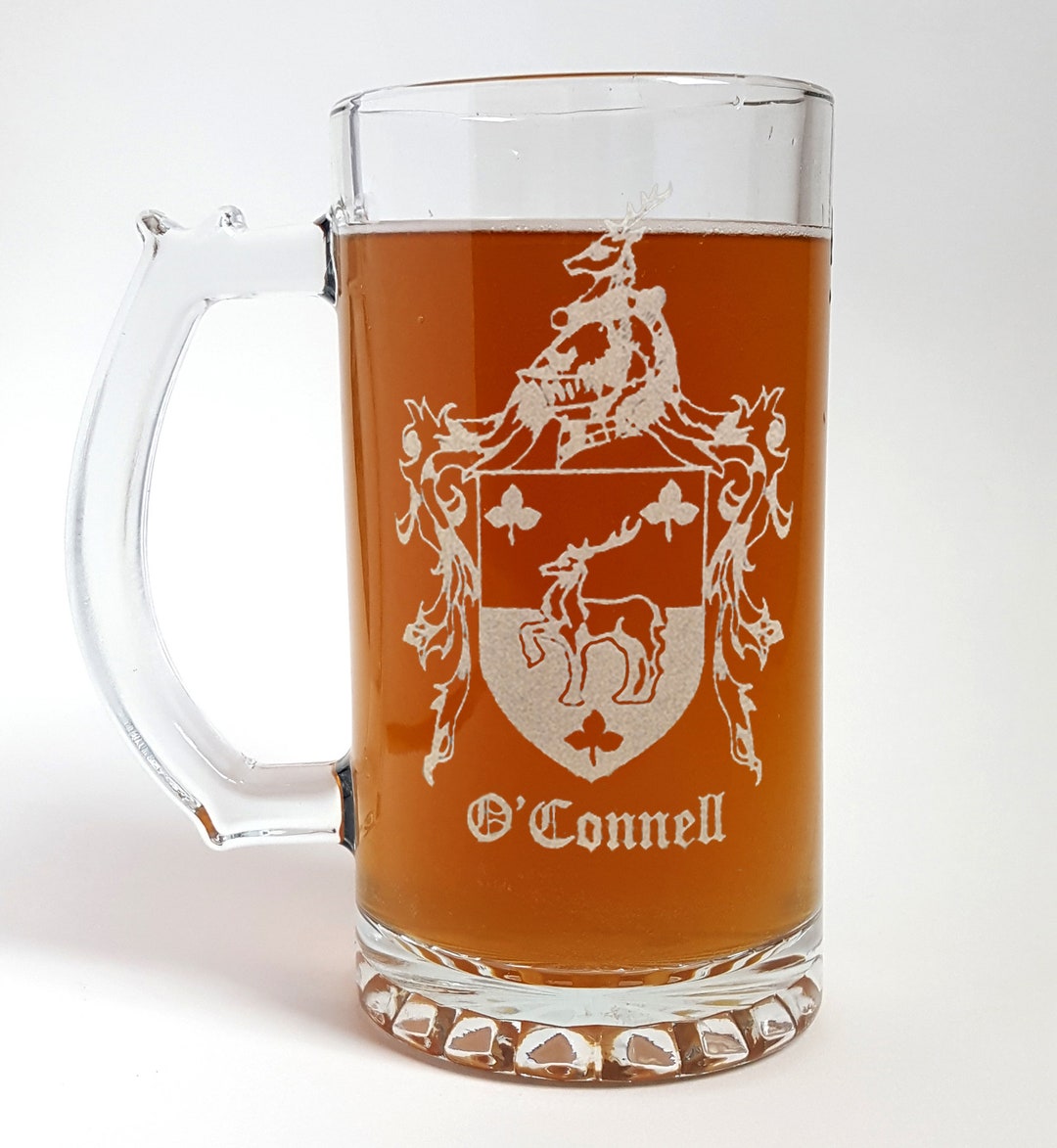 O'connell Irish Family Coat of Arms 27oz Beer Stein: Free Shipping ...