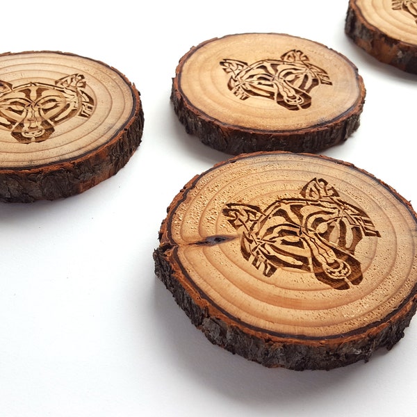 Wolf Coasters - Etsy