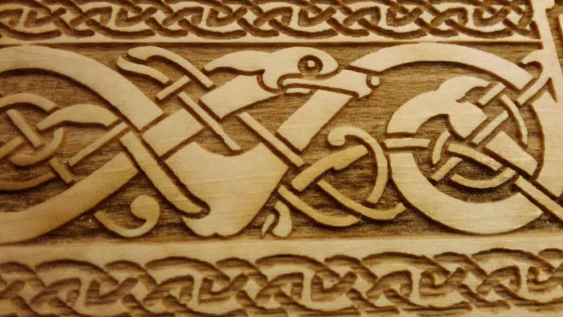 Decorative Celtic Key Hanger Celtic Knot Wooden Wall Mounted | Etsy