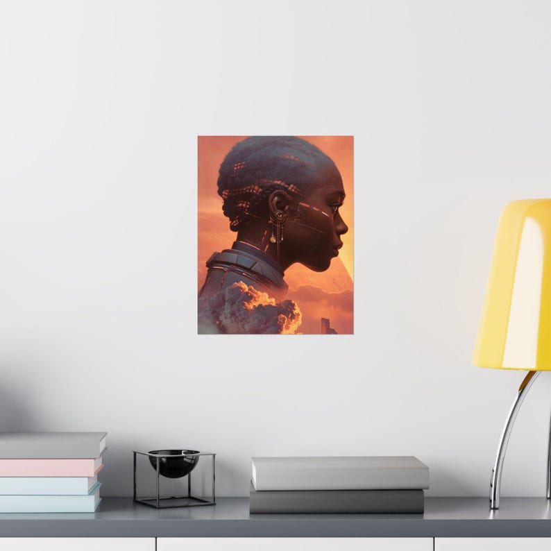 IMARA - African Futuristic Posters, Unique Wall Art, Modern Decor, Gift ...