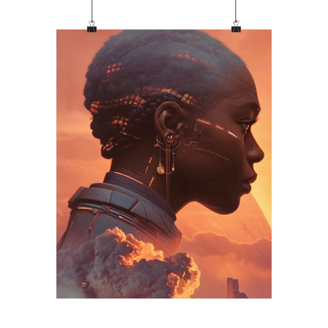IMARA - African Futuristic Posters, Unique Wall Art, Modern Decor, Gift ...