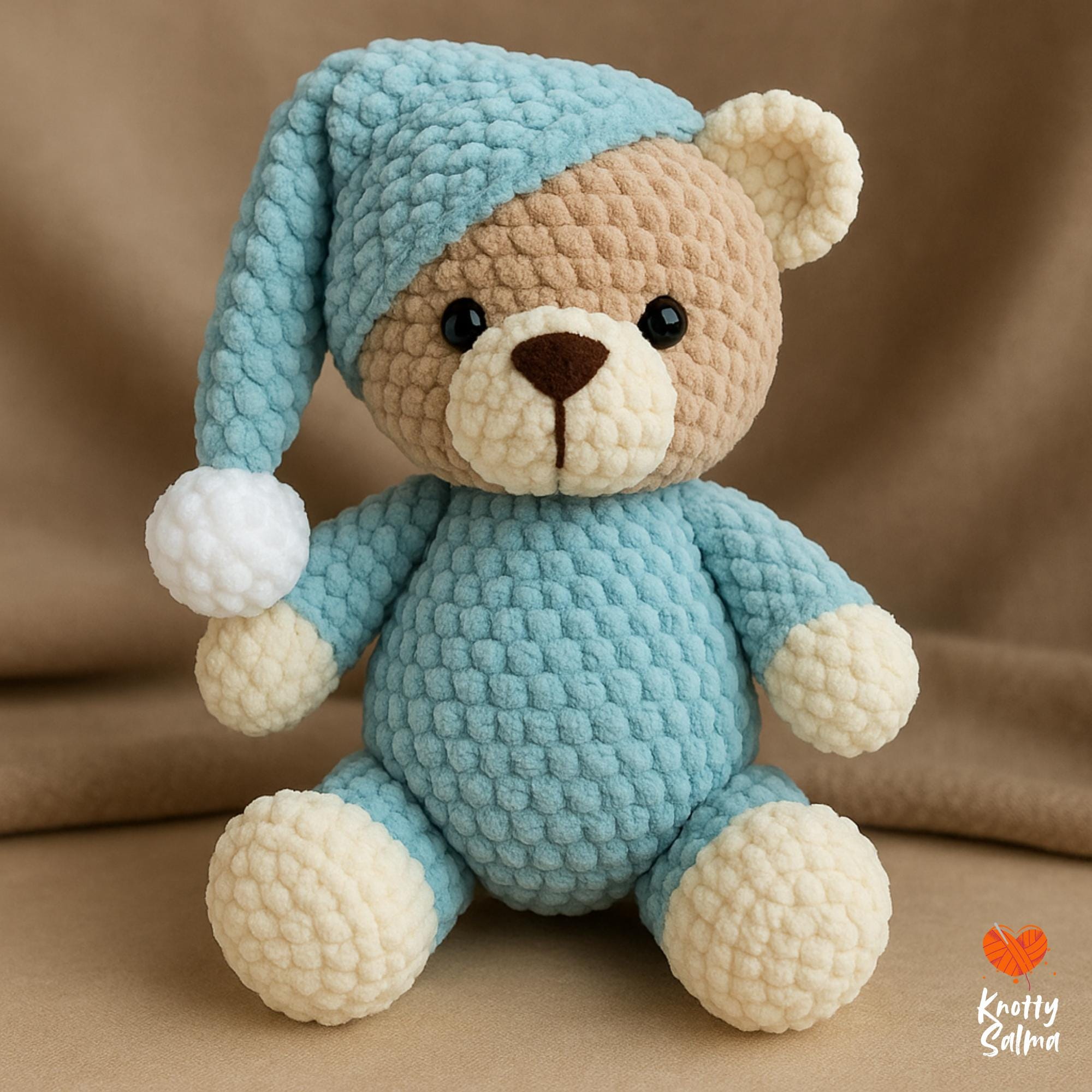 Sleepytime Bear Friends Crochet Pattern | 4in1 Amigurumi Teddy Set ...