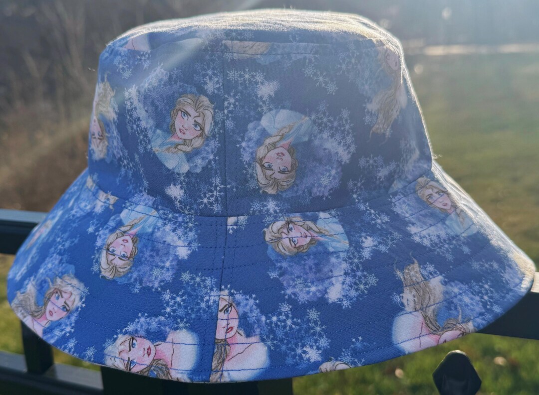 Disney Frozen Reversible Bucket Hat/ Olaf Featured Dual-sided Hat/ Two ...