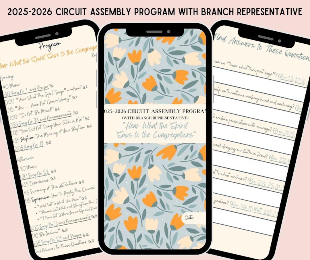 Hear What the Spirit Says to the Congregations 2025-2026 Circuit ...