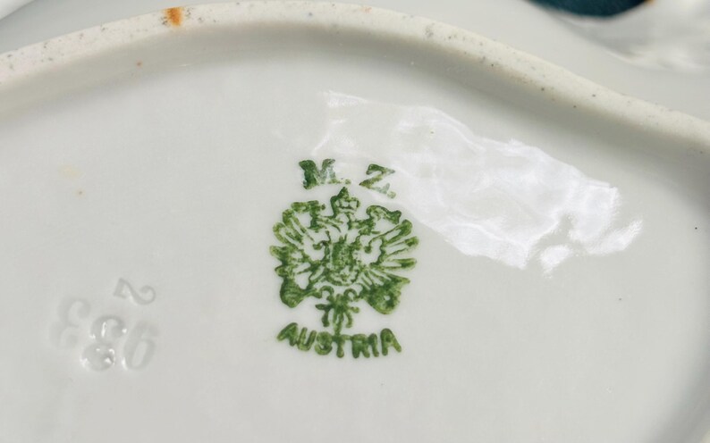 Vintage 1909 M.Z Austrian Porcelain Handpainted Trinket Dish - Etsy