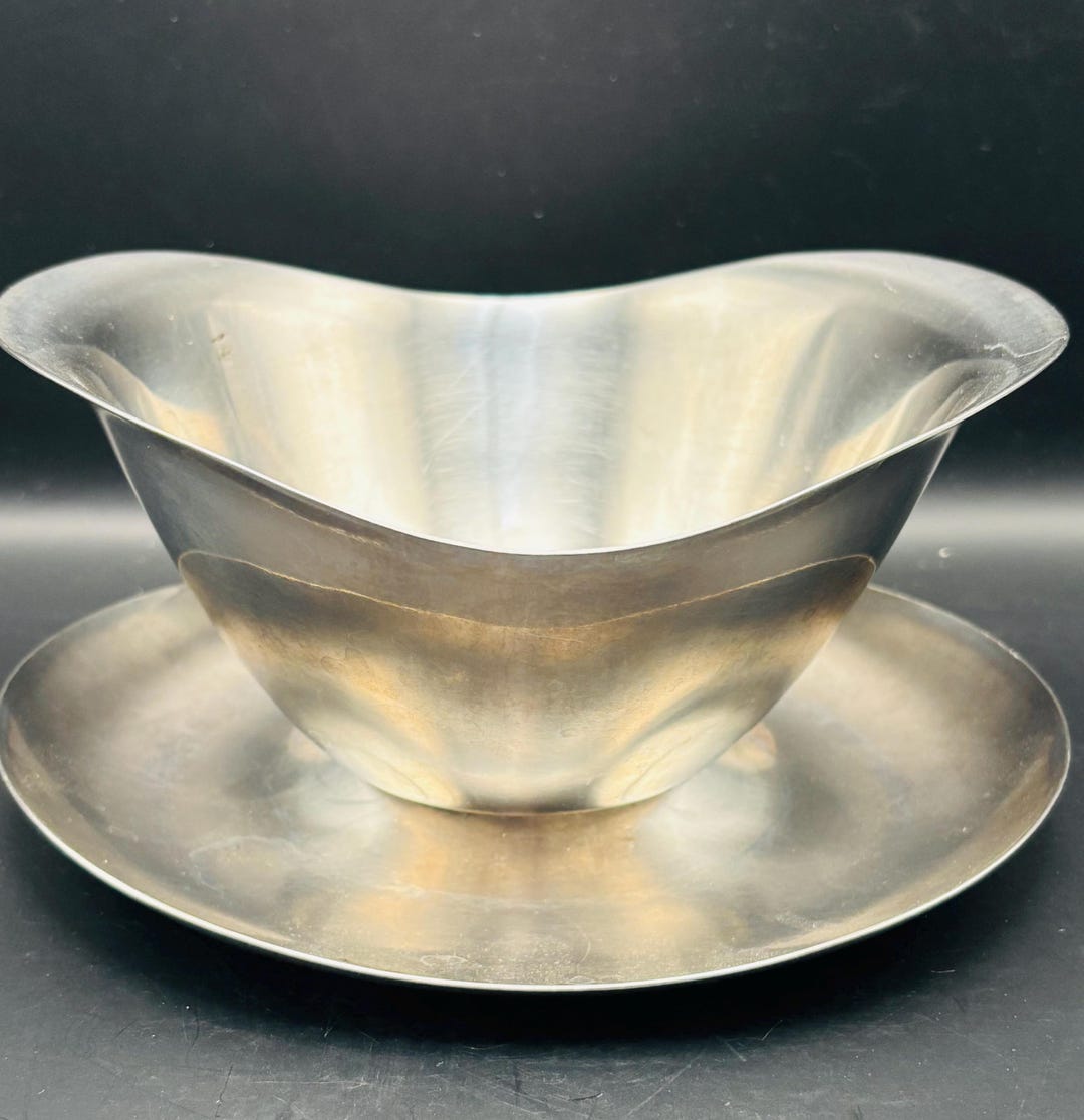 Vintage Stainless Steel Gravy Boat: Dolphin Brand Drip-free Server - Etsy