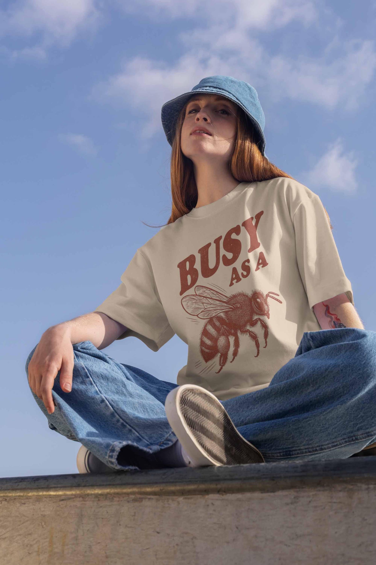 Busy as a Bee T-shirt: Retro Graphic Tee, Bee Lover Gift - Etsy