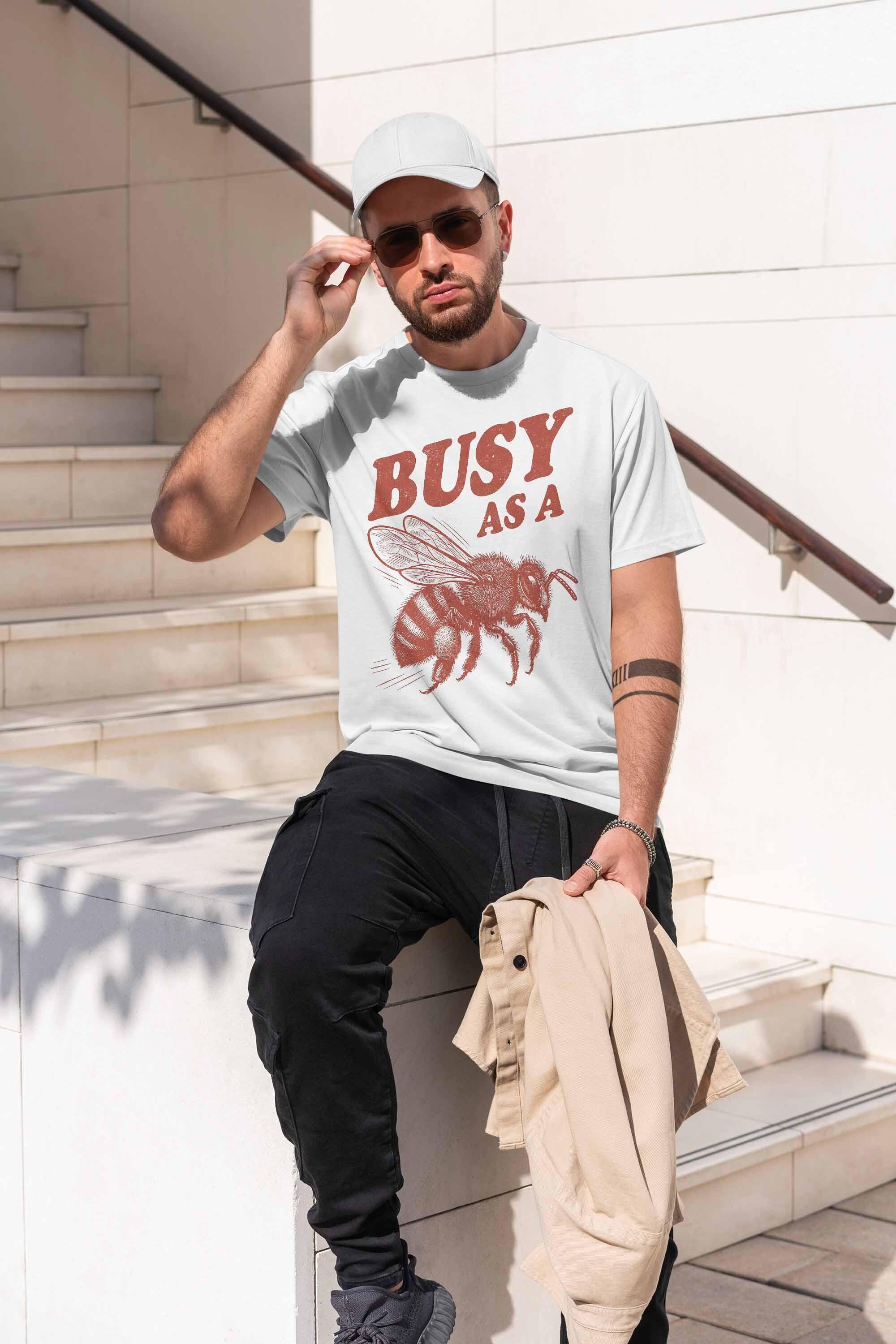 Busy as a Bee T-shirt: Retro Graphic Tee, Bee Lover Gift - Etsy