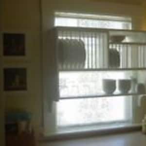 Kitchen Window Plate Rack Shelf Wood Dish Cabinet for Plates | Etsy